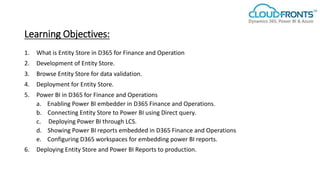 PowerBI Embedded in D365 Finance and Operations | PPTX
