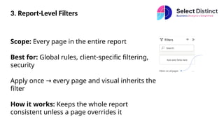 Power BI Filters Explained: Visual, Page & Report-Level | PPTX