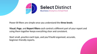 Power BI Filters Explained: Visual, Page & Report-Level | PPTX