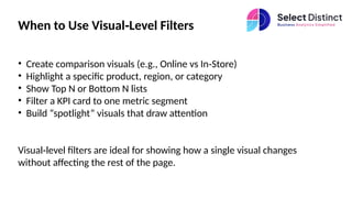Power BI Filters Explained: Visual, Page & Report-Level | PPTX