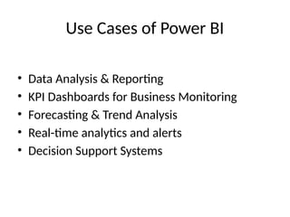 PowerBI for Beginners including introduction | PPTX