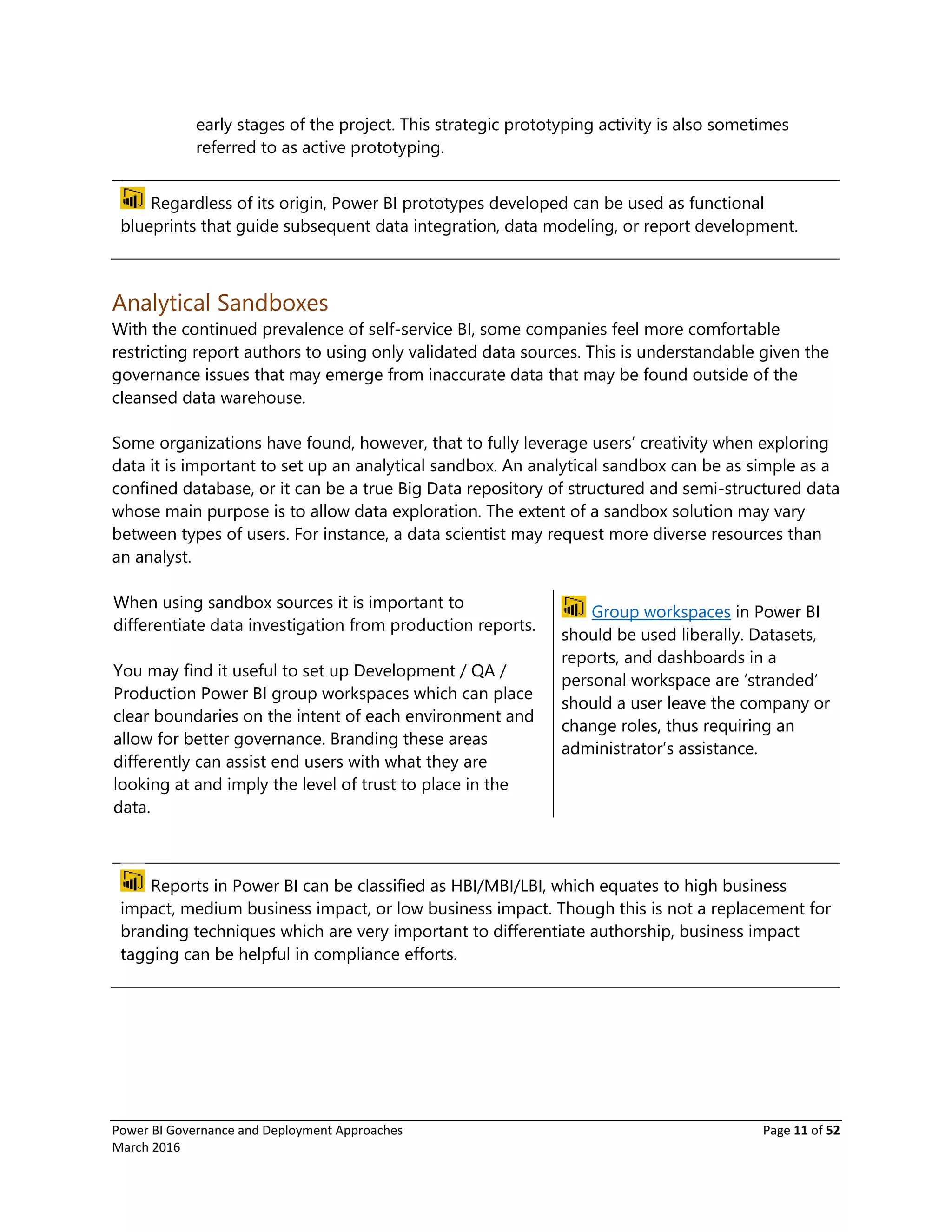 Power BI Governance | PDF