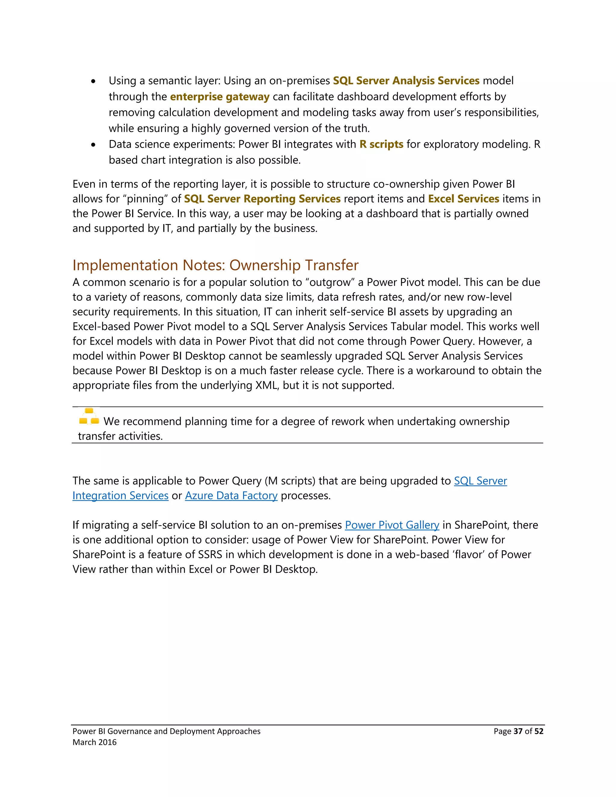 Power BI Governance | PDF