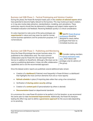 Power BI Governance | PDF