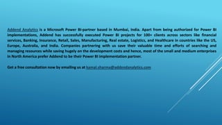 Power bi implementation for finance services firms | PPT