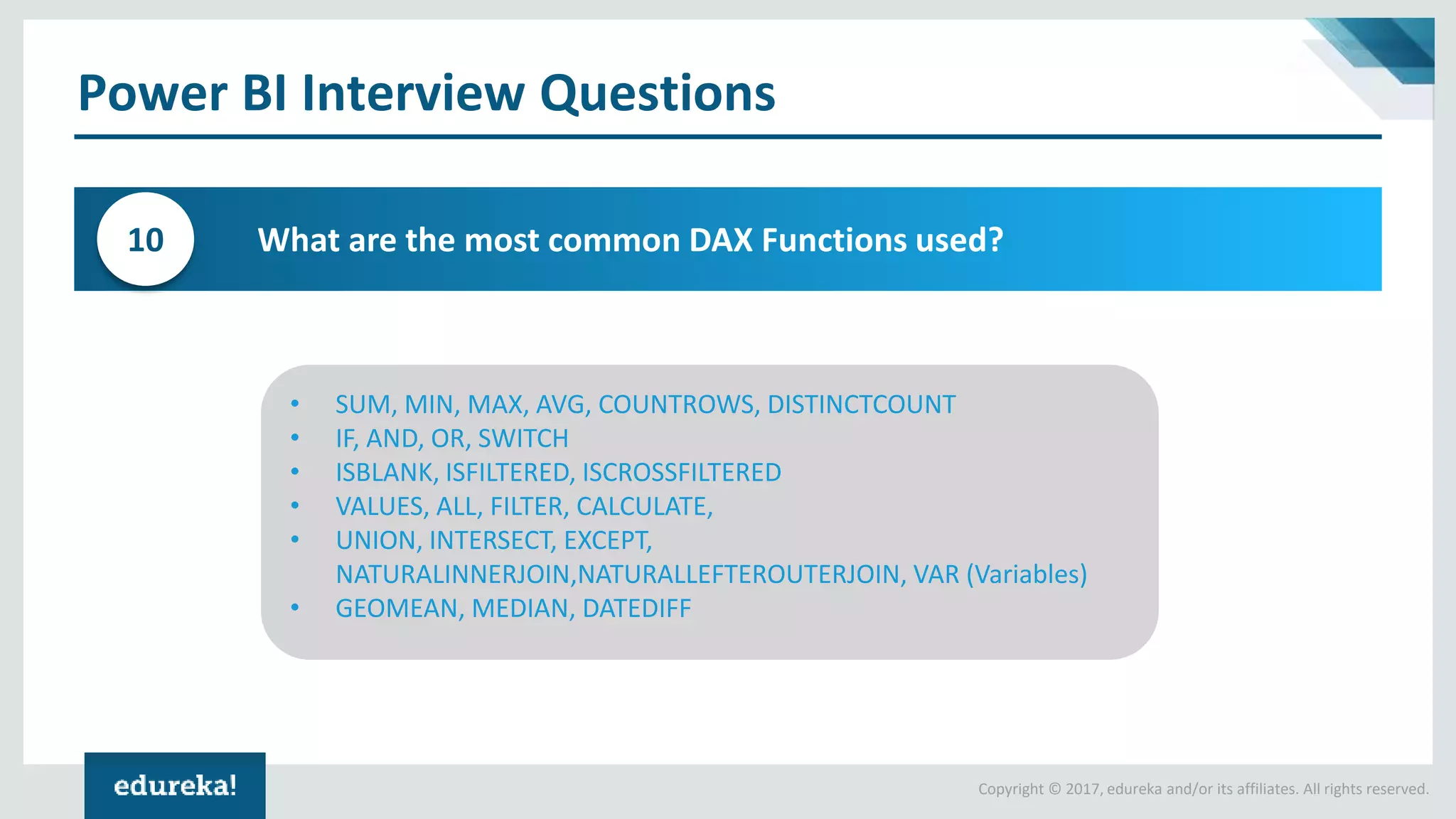 Power BI Interview Questions and Answers | Power BI Certification | Power BI Training | Edureka ...