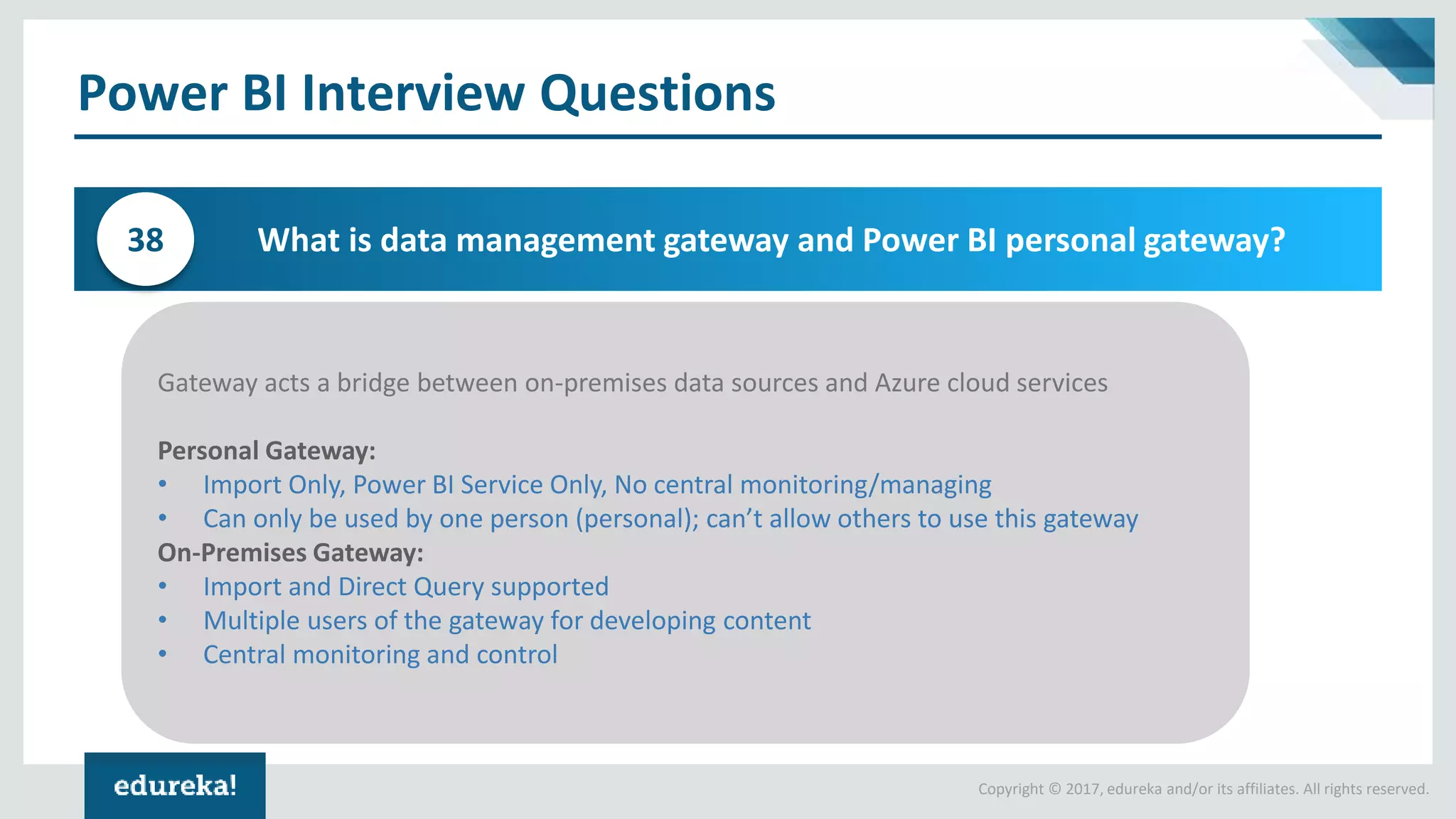 Power BI Interview Questions and Answers | Power BI Certification | Power BI Training | Edureka ...