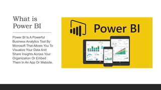 Power BI(Empower Your Data: Unleash Business Insights with Our Comprehensive Power BI Course!" | PPT