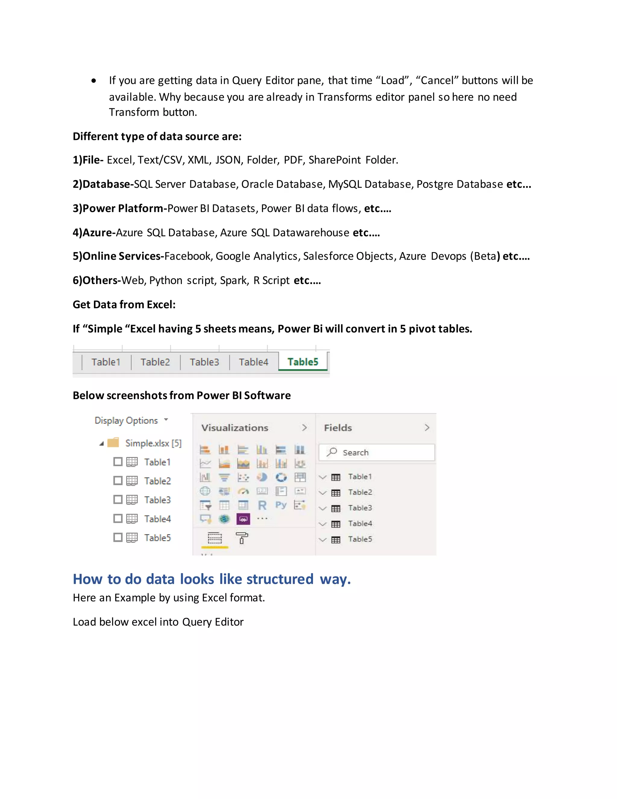 Power bi notes | DOCX