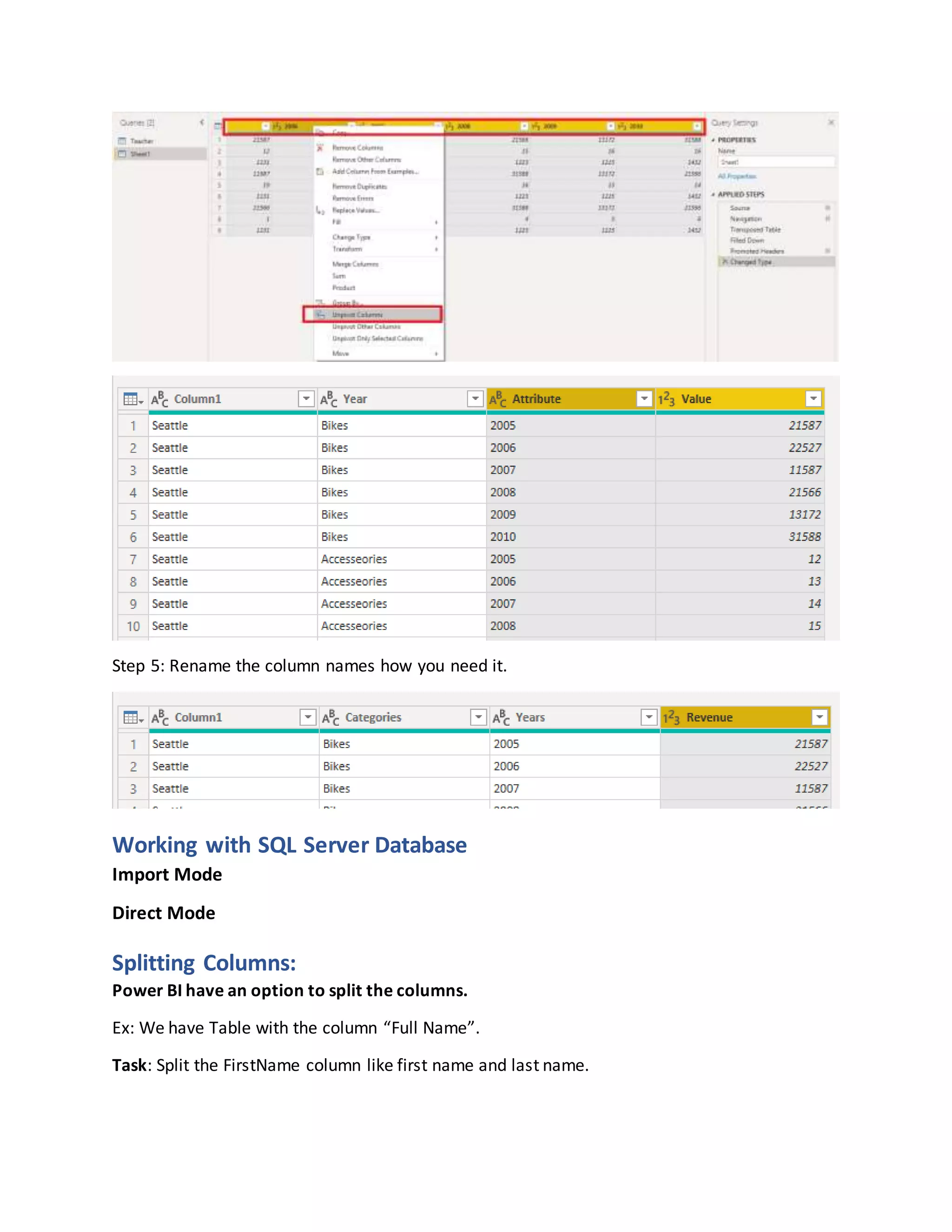 Power bi notes | DOCX