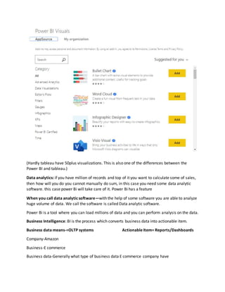 Power bi notes | DOCX