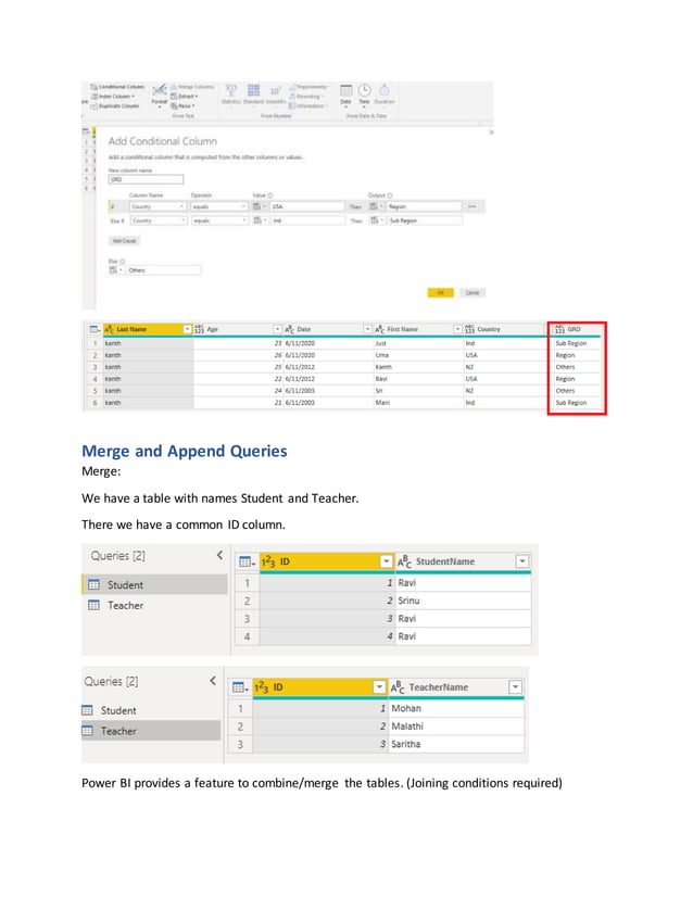 Power bi notes | DOCX | Databases | Computer Software and Applications