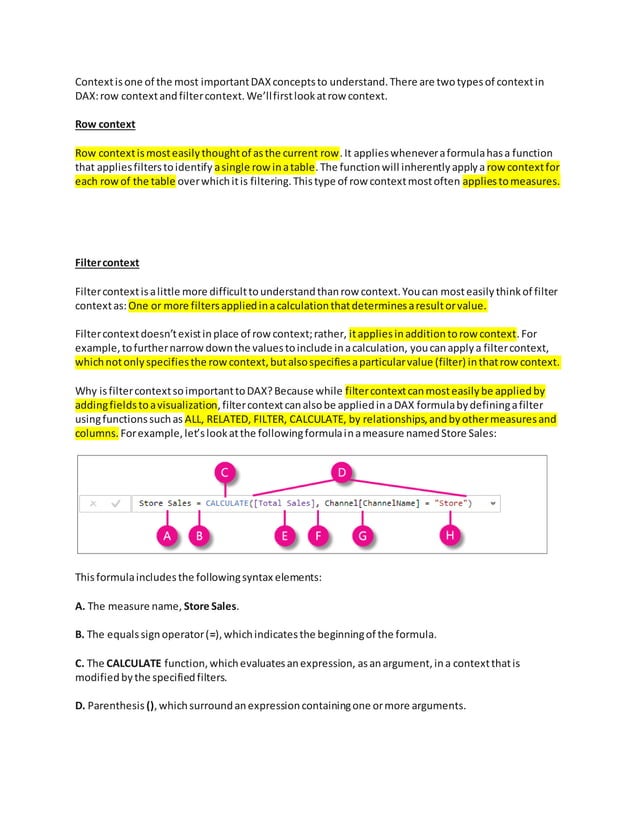 Power bi notes | DOCX | Databases | Computer Software and Applications