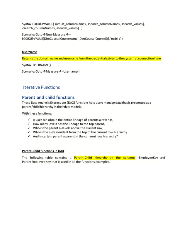 Power bi notes | DOCX | Databases | Computer Software and Applications