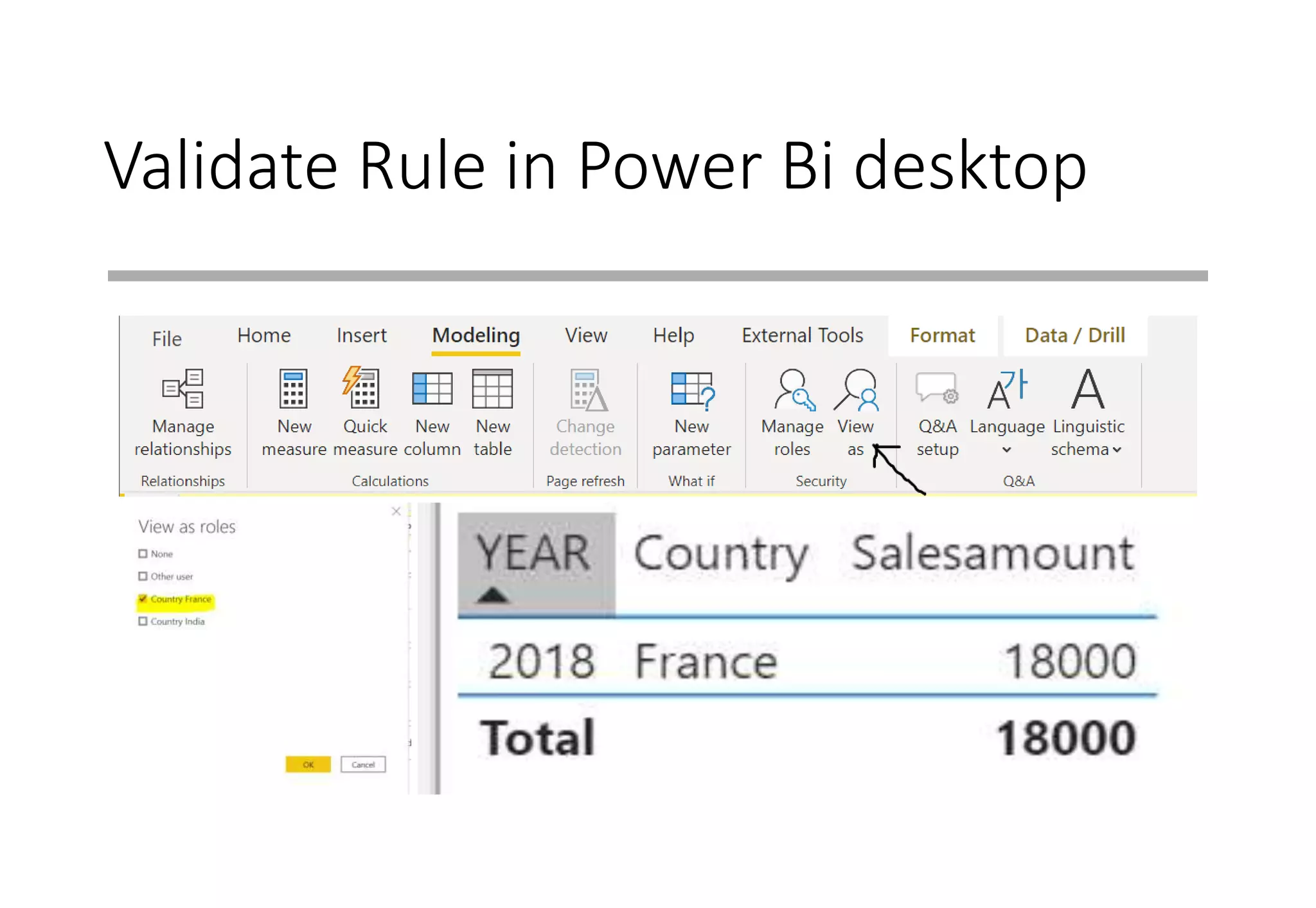 Power bi overview of static row level security | PPT