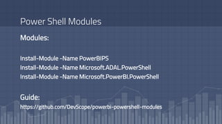 Power BI Days - Power Bi and PowerShell | PPTX
