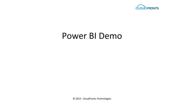 Introduction to Power BI | PPT | Cloud Computing | Internet