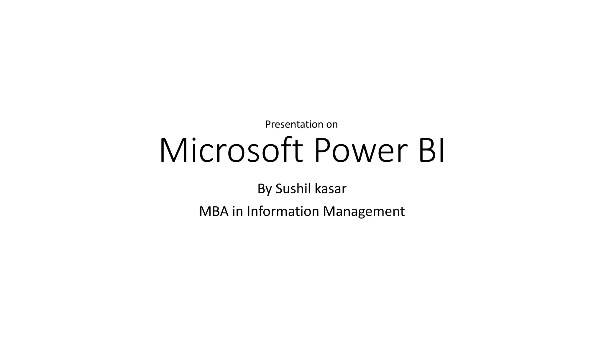Microsoft Power BI | PPT