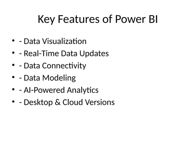 Power BI - The future of Data Presentation and Visualizations | PPTX