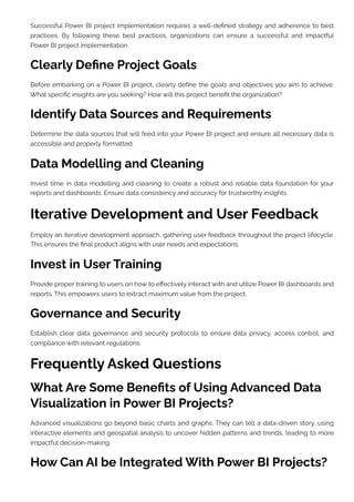 Most Promising Power BI Project Ideas for Success | PDF