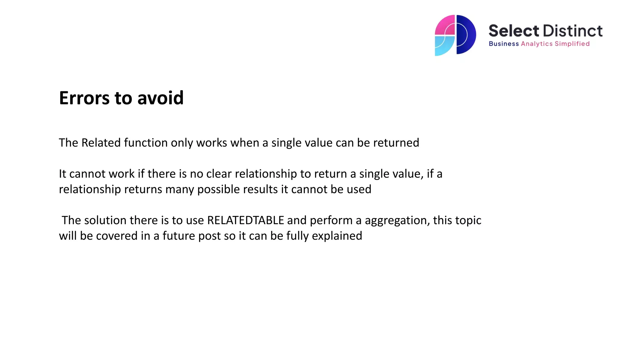 What is the Related Function for in Power BI | PPTX | Technology ...