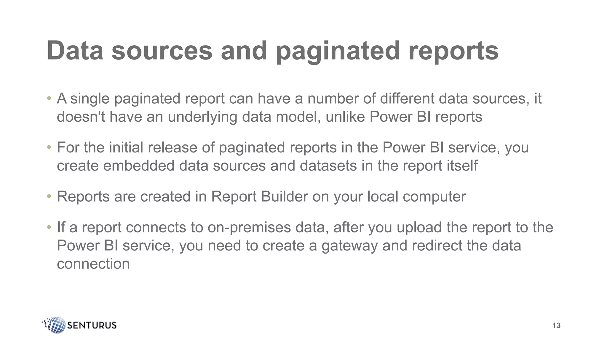 Power BI Report Builder & Paginated Reports | PPTX