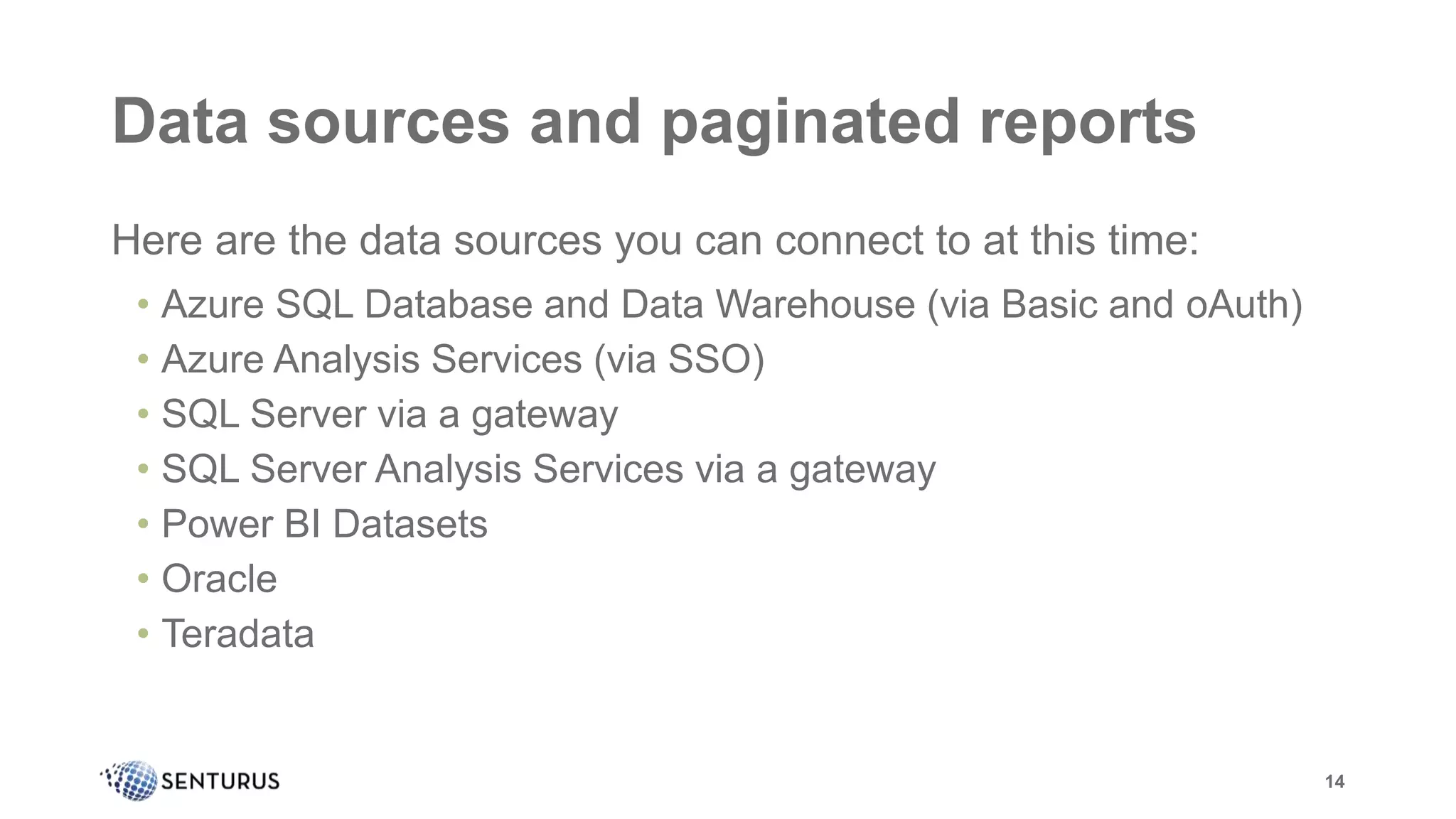 Power BI Report Builder & Paginated Reports | PPTX