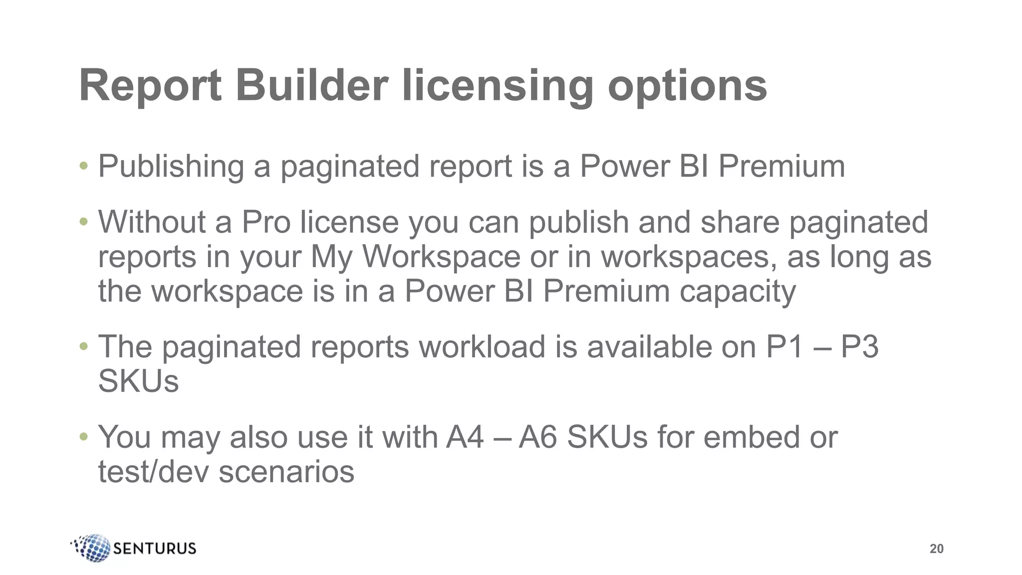 Power BI Report Builder & Paginated Reports | PPTX