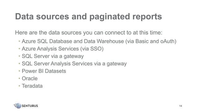 Power BI Report Builder & Paginated Reports | PPTX