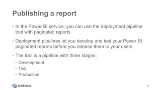 Power BI Report Builder & Paginated Reports | PPTX