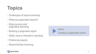 Power BI Report Builder & Paginated Reports | PPTX