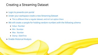 Power BI Streaming Datasets | PPTX