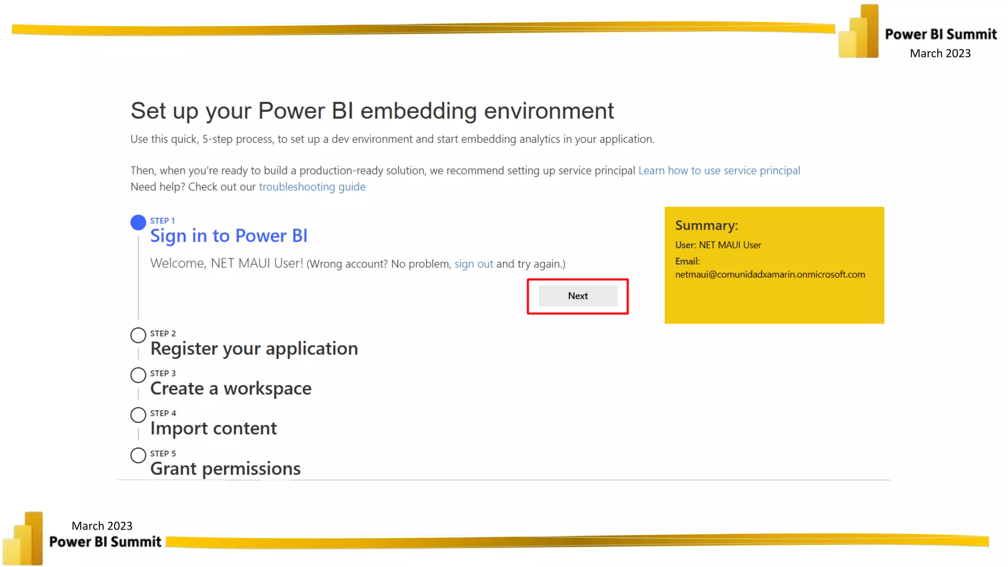 Power BI Summit 2023 - Embedding PowerBI reports in .NET MAUI mobile ...