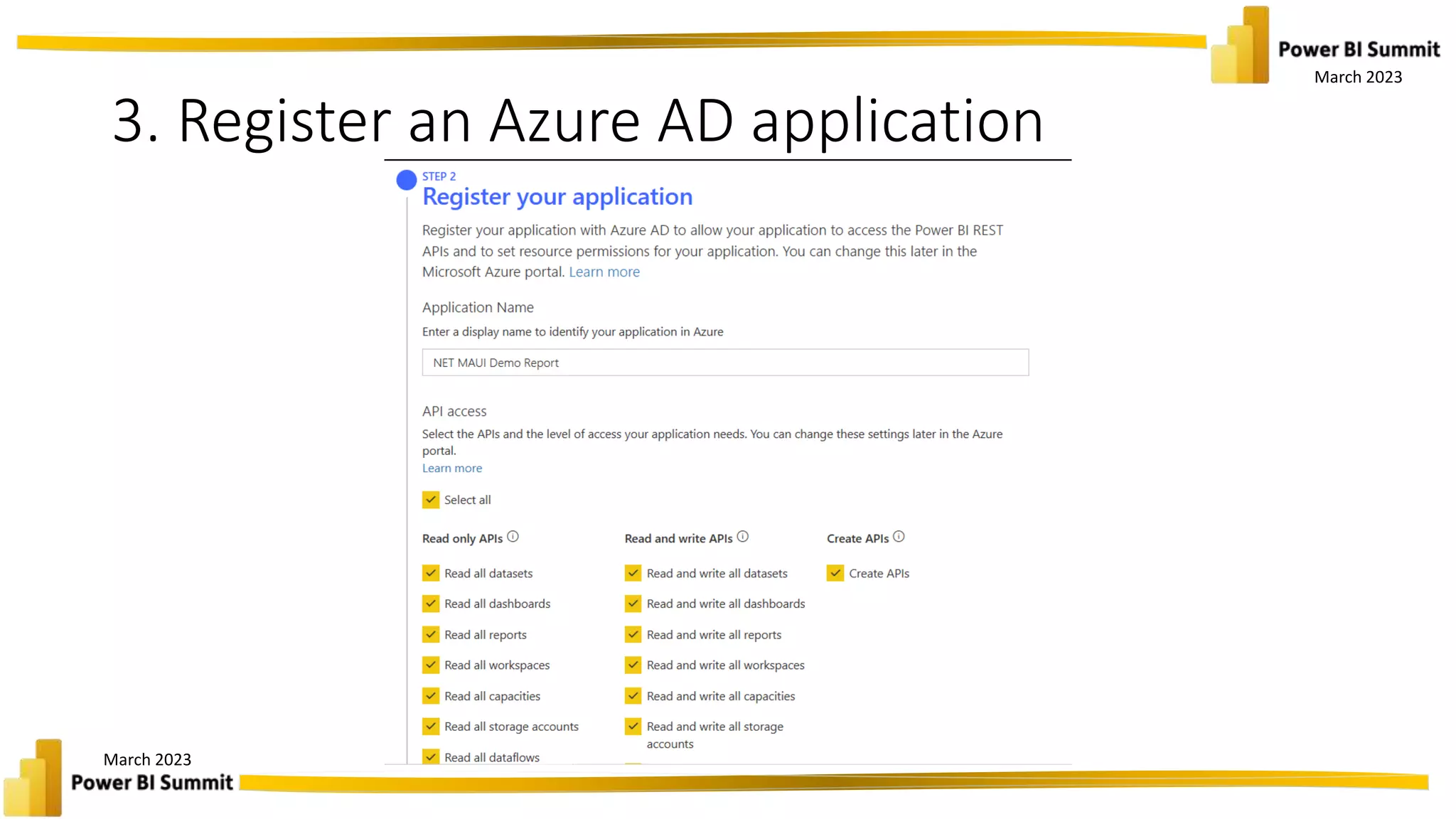 Power Bi Summit 2023 Embedding Powerbi Reports In Net Maui Mobile Appspptx