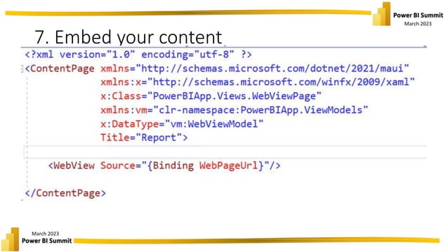 Power Bi Summit 2023 Embedding Powerbi Reports In Net Maui Mobile Appspptx