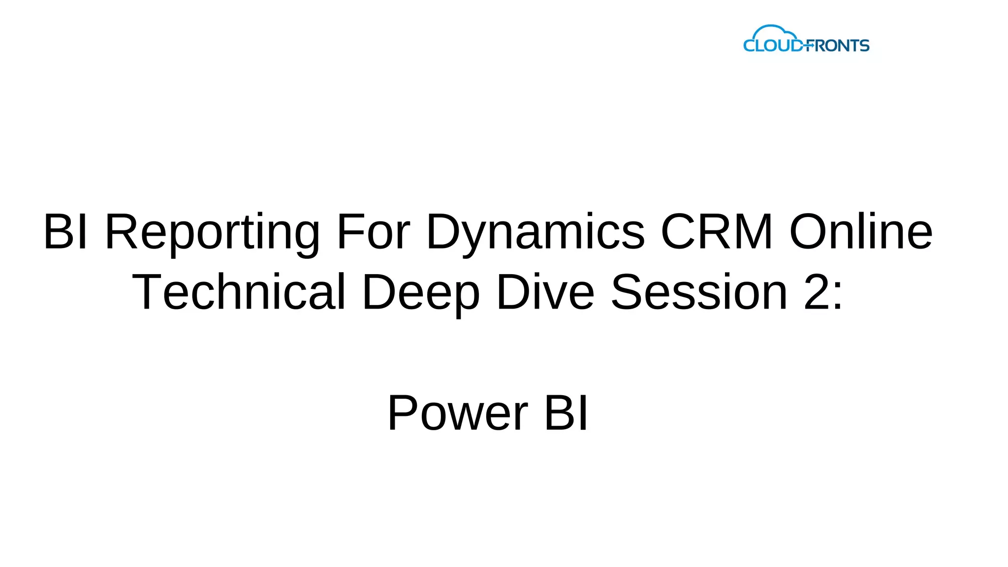 Power BI Technical Dive | PPT