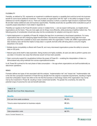 Power BI TEI by Forrester | PDF
