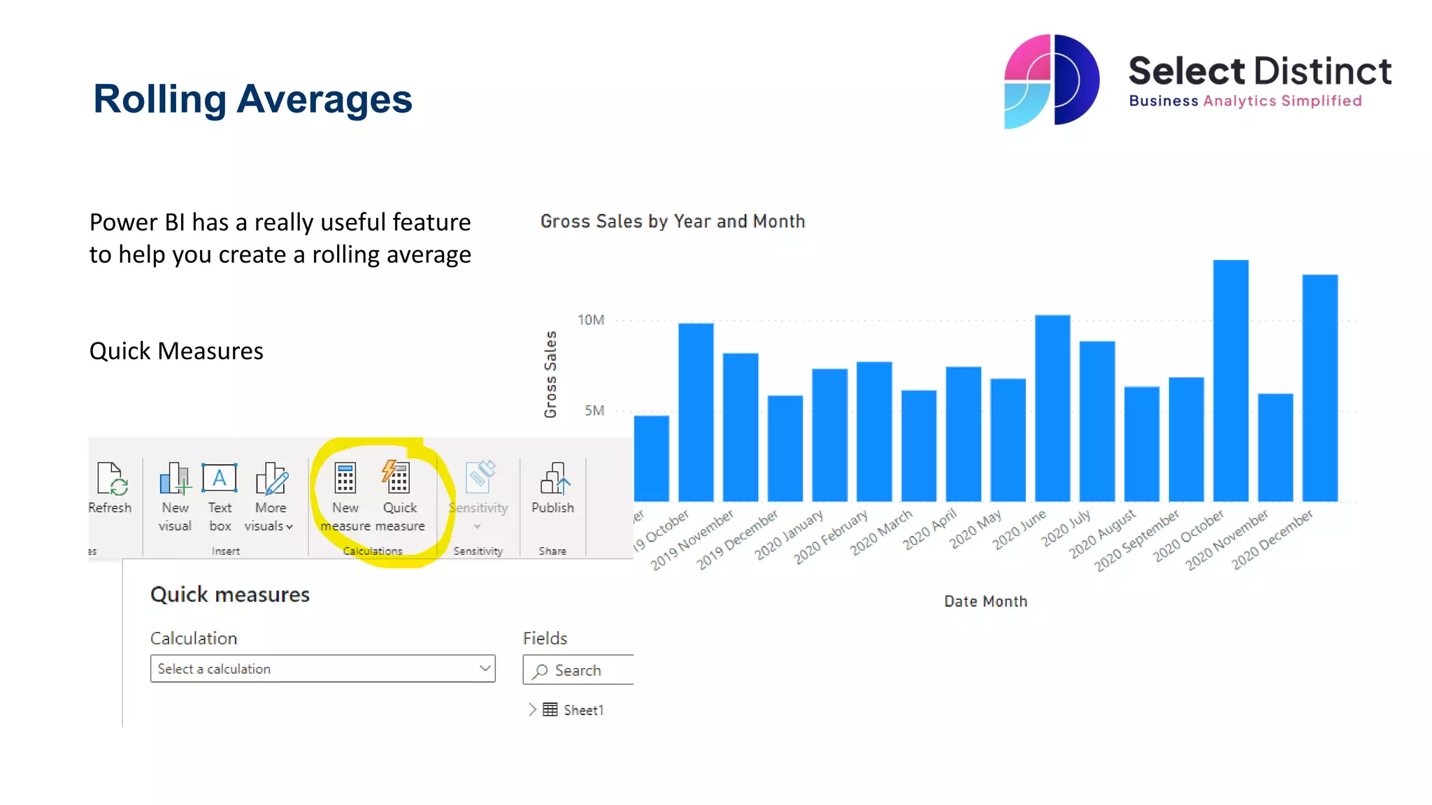 Power Bi Tips Rolling Averages And Rolling Sums Pptx