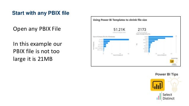 Power bi tips use templates to shrink file sizes | PPTX | Technology ...