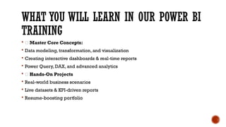 Power BI Training with Marc & Zed Training in KL | PPTX