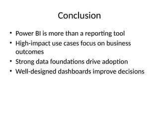 Harnessing Insights with Power BI: Practical Applications | PPTX