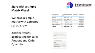 How to flip values to rows in a matrix in Power BI | PPTX