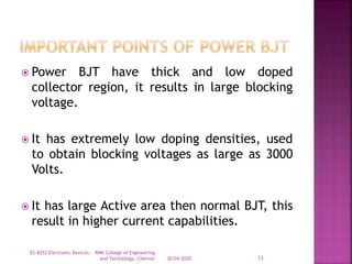 Power BJT | PPTX