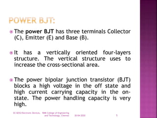 Power BJT | PPTX | Consumer Electronics | Technology & Computing