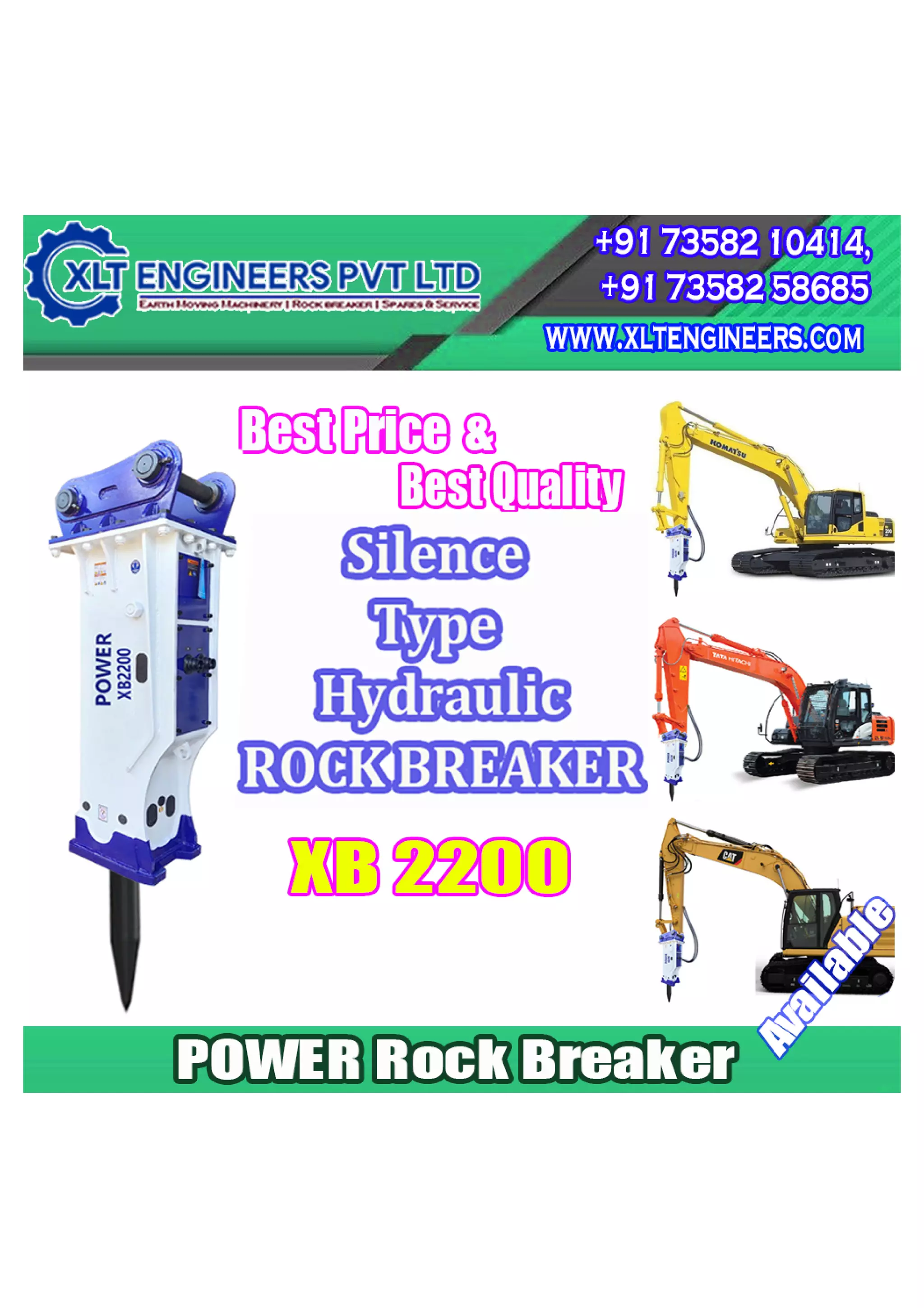 hydraulic Rock breakers for excavators | PDF