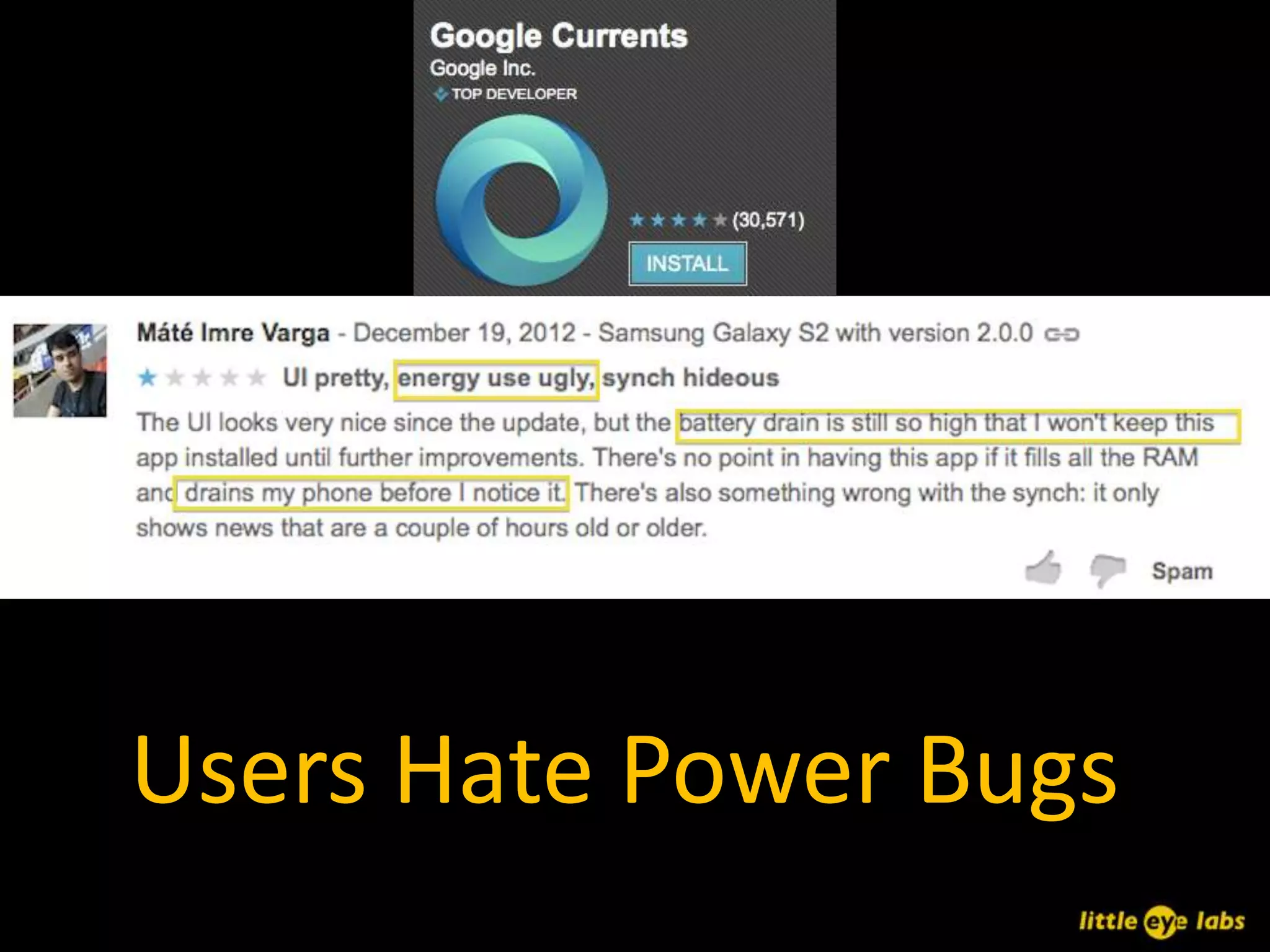 Understanding, debugging and fixing power bugs | PPT