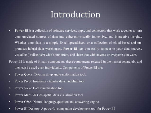 Power business intelligence | PPTX