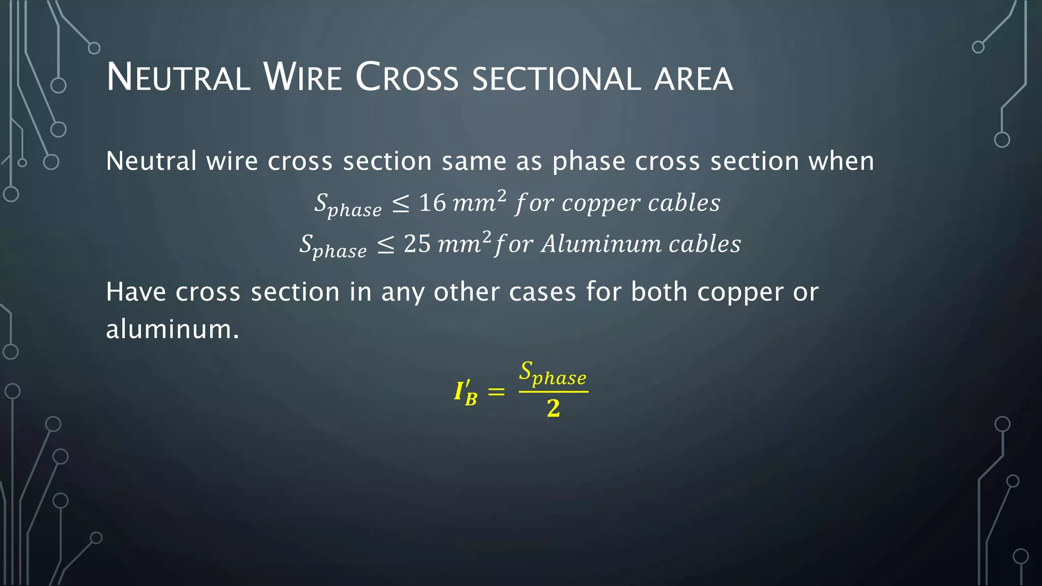 Power cable selection, cable selection Methodology | PPSX