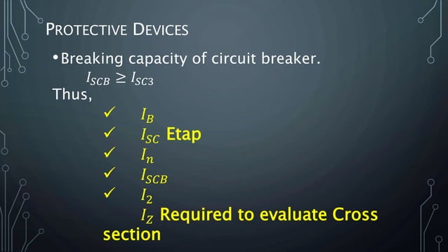 Power cable selection, cable selection Methodology | PPSX