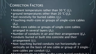 Power cable selection, cable selection Methodology | PPSX